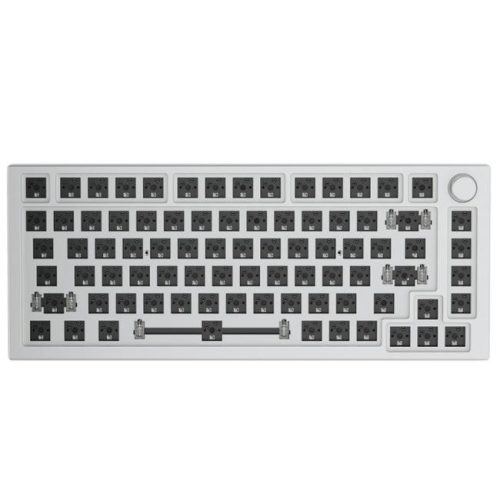 BAREBONE GLORIOUS GMMK PRO 75% SILVER (ISO-LAYOUT) | PCPROMAROC